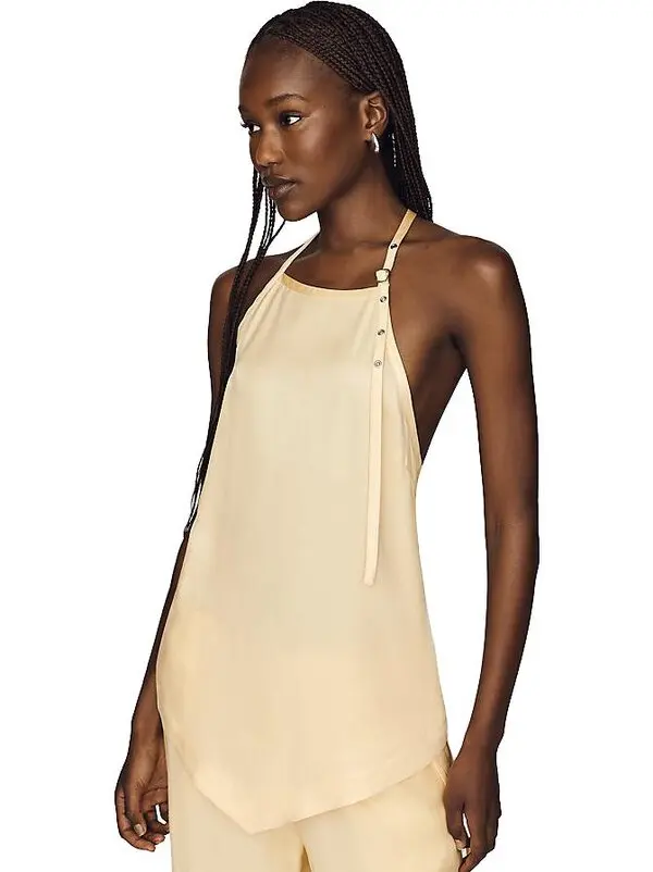 Maeve Silky Halter Top - Golden Haze