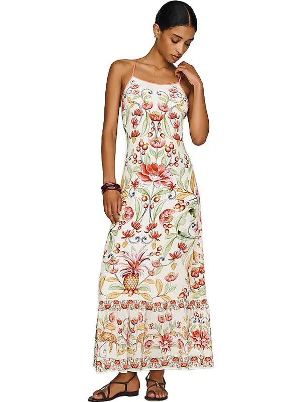 Farm Rio X Printed Strappy Maxi Dress - Elsa