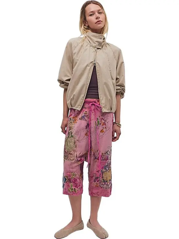 MAGNOLIA PEARL Appliqué Doli Cali Capris - Pink