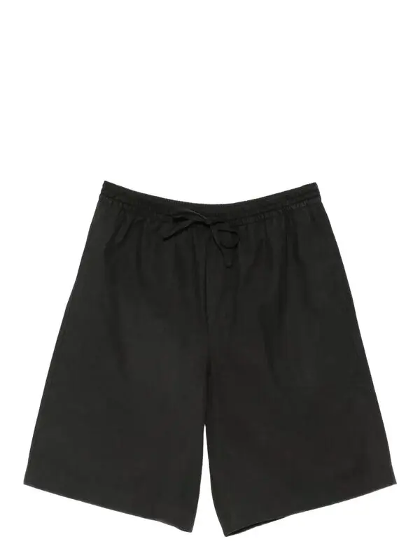 DUNST Drawstring Waist Shorts - Black
