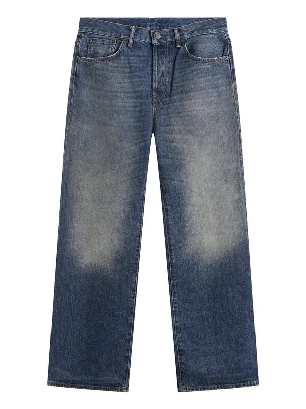 Acne Studios 2021 Bingo Wash Straight Leg Jeans - Mid Blue