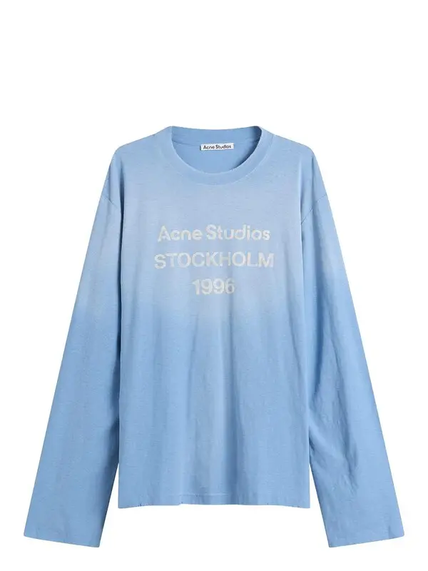 Acne Studios Edden 1996 Long Sleeve T-shirt - Cornflower Blue