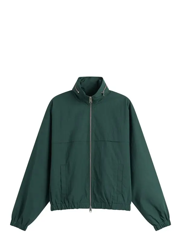 Ami Cotton Nylon Windbreaker With Embossed Logo - Vert Sapin
