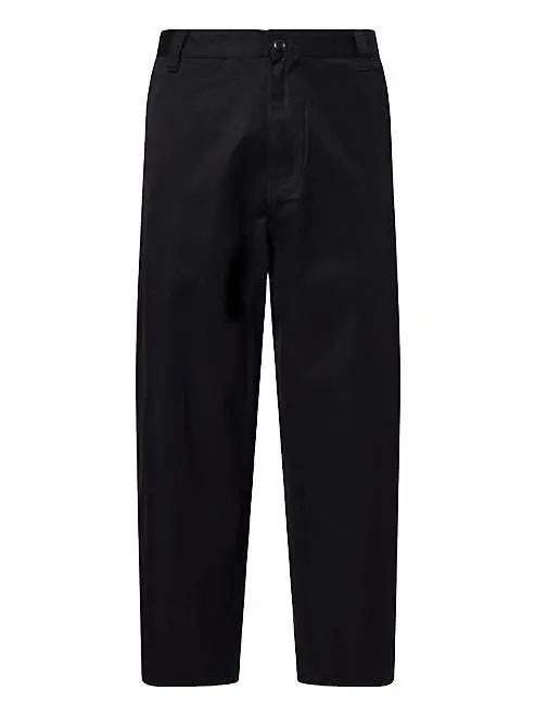 Carhartt Work In Progress Brady Straight-leg Cotton Trousers - Black