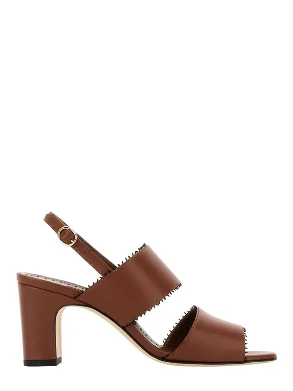 Manolo Blahnik High Heel Sandals - Brown