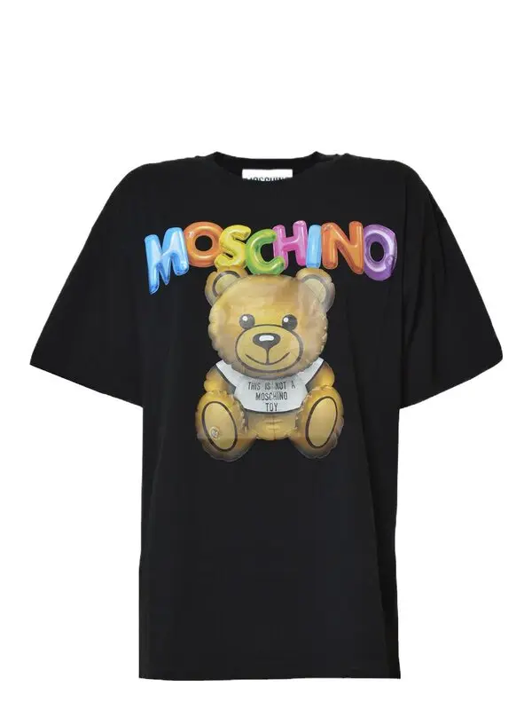 Moschino Teddy Bear Motif T-shirt - Black