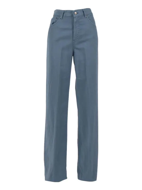 DONDUP High Waist Wide Leg Jeans - Blue