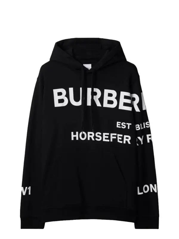 Burberry Horseferry Print Hoodie - Black