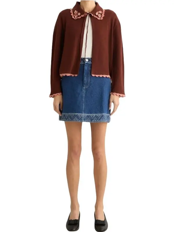 BODE Rookie Long-sleeved Wool Knit Cardigan - Multicolor