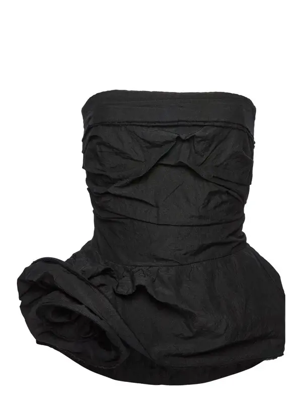 Magda Butrym Peplum Corset Top - Black