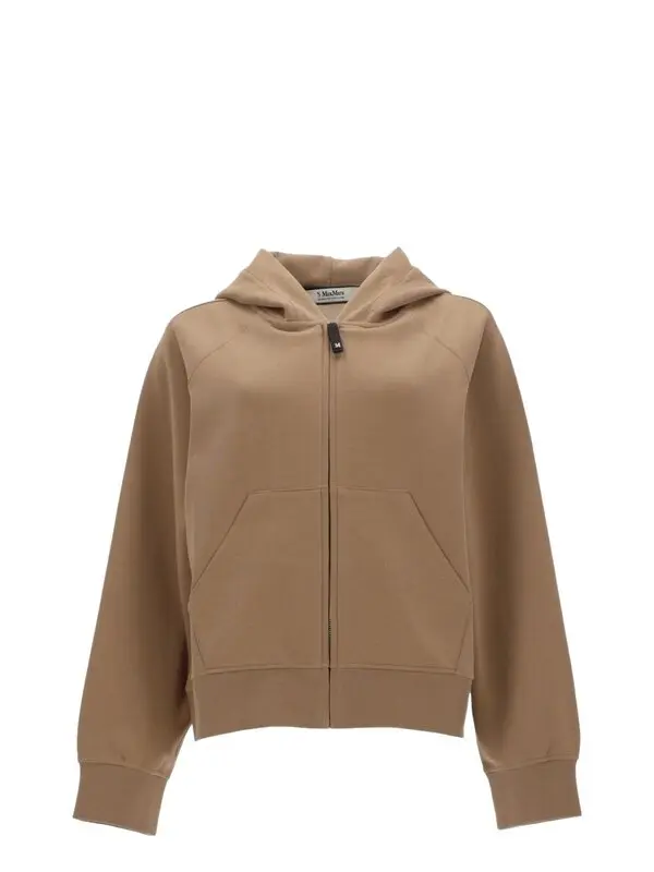 Max Mara Zip-up Hoodie - Brown
