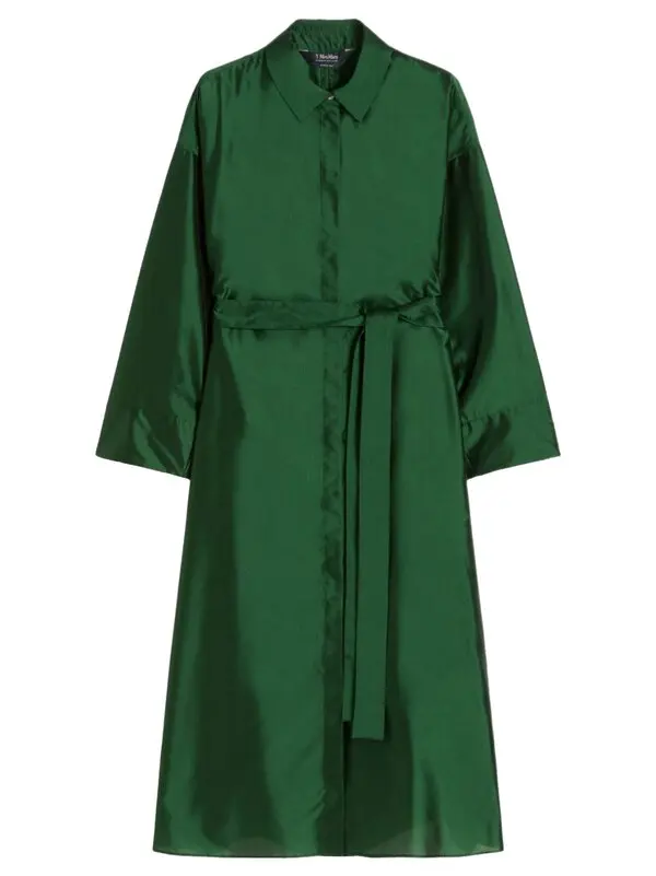 Max Mara Anna Long-sleeved Dress - Green