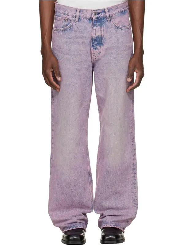 SUNFLOWER Relaxed Boot Belt Loop Jeans - Purple