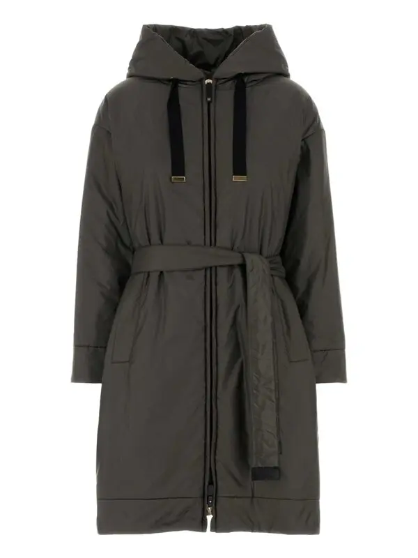 Max Mara Dioniso Belted Coat - Dark Gray