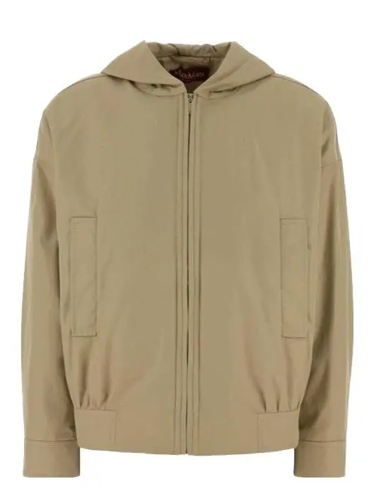 Max Mara Hooded Zip-up Casual Jacket - Nude
