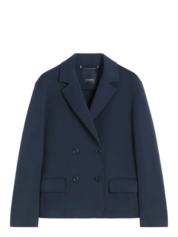Max Mara Double-breasted Tailored Jacket - Ultramarine Blue