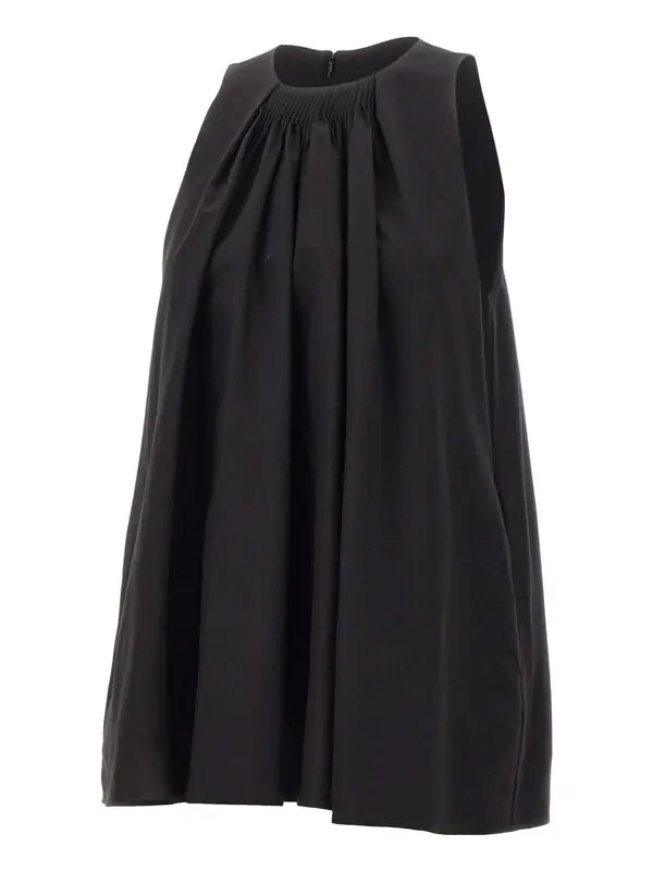 Loulou De Saison Sleeveless Gathered Blouse - Black