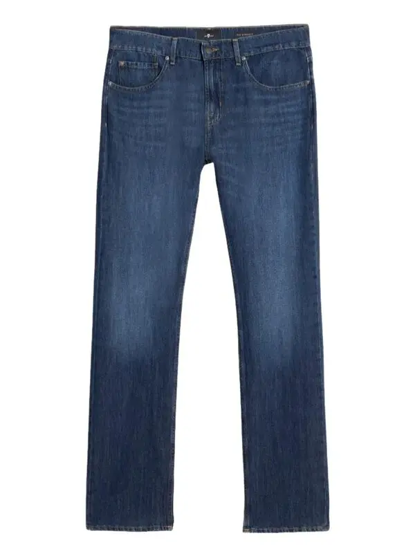 7 For All Mankind Button-fastening Straight-leg Jeans - Blue