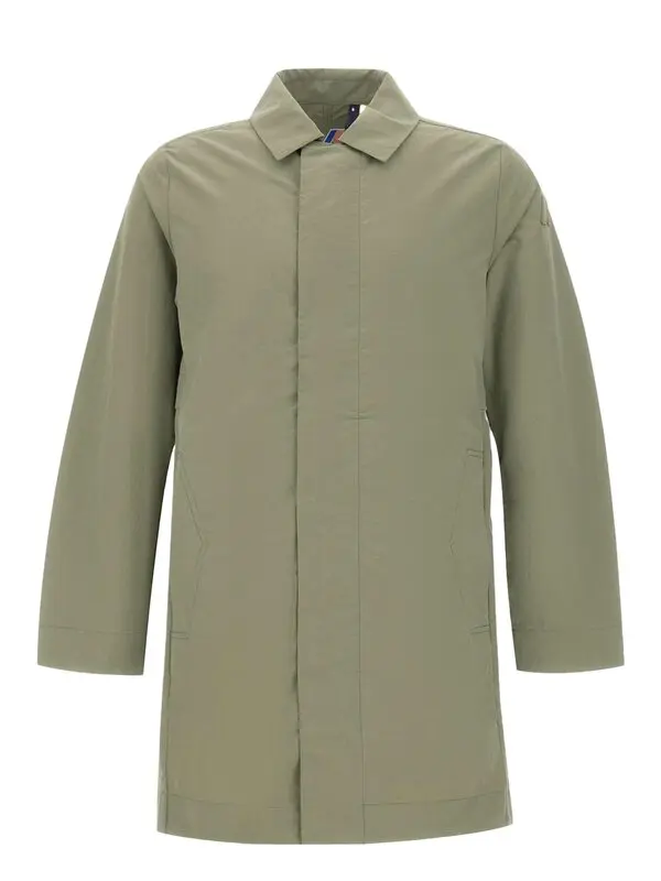 K-WAY Zip Trench Coat - Gray