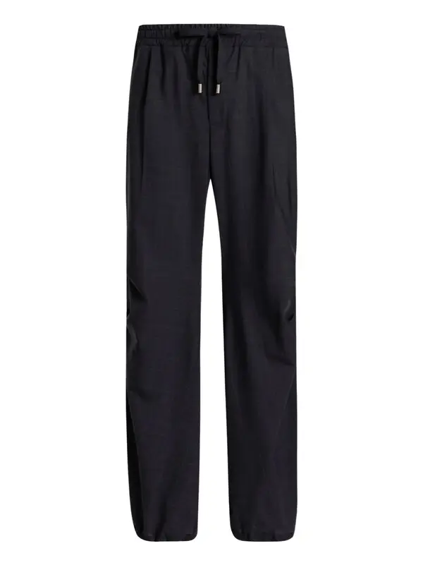 Dolce & Gabbana Tartan Drawstring Trousers - Black