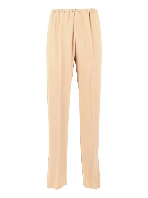 FORTE_FORTE Elastic Waist Casual Pants - Nude