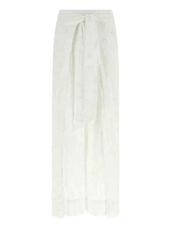 Polo Ralph Lauren Wrap Wide-leg Pants - White