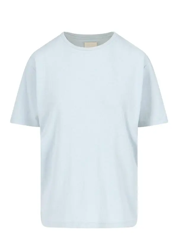 Khaite Mae Logo-appliqué T-shirt - Blue