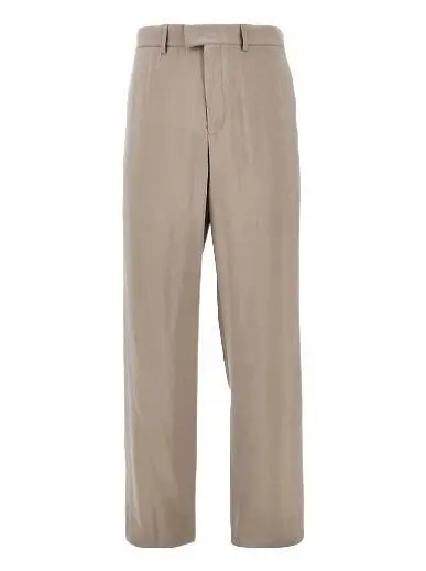 Emporio Armani Straight-leg Trousers - Nude