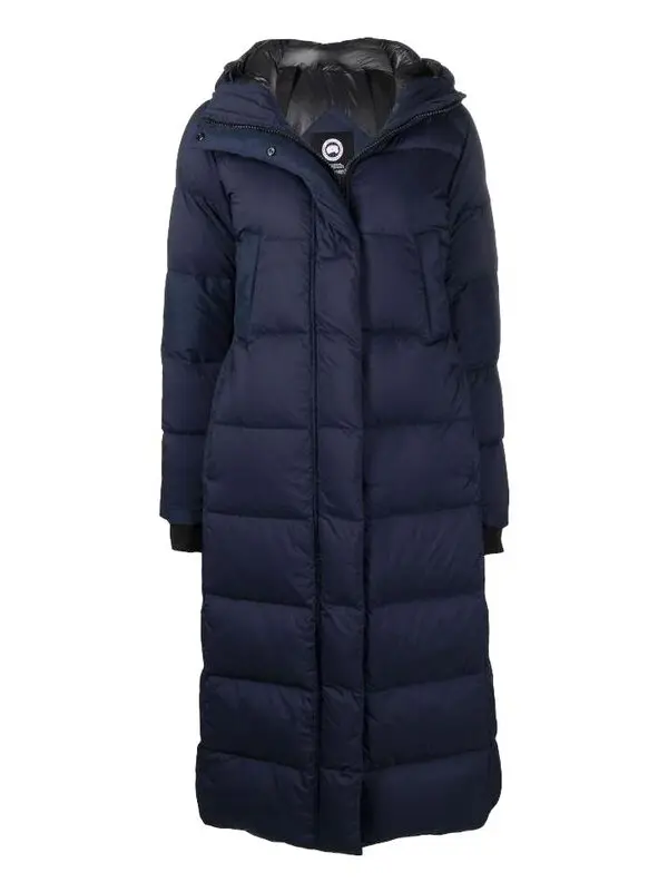 Canada Goose Alliston Logo Patch Parka - Atlantic Navy Blue