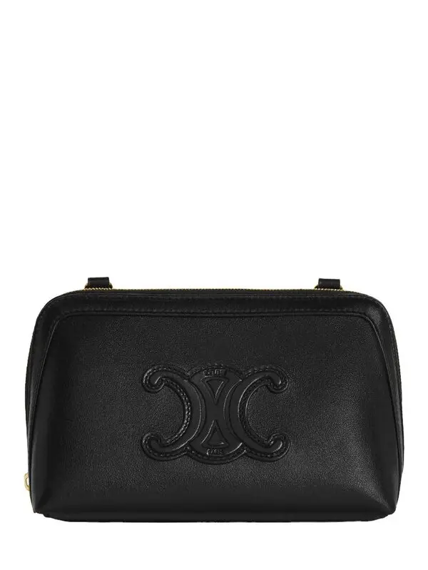 Celine Clutch On Chain In Smooth Calfskin - Black