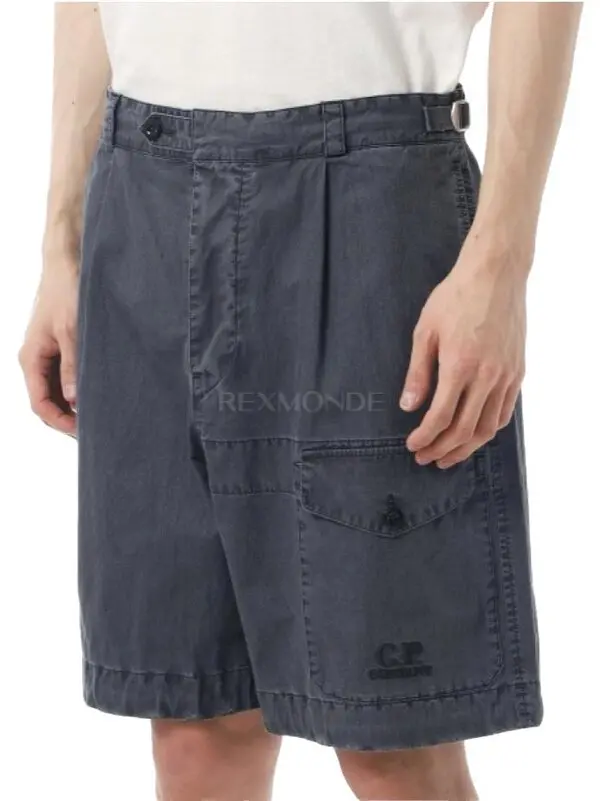 C.P. COMPANY Cargo Pocket Shorts - Black