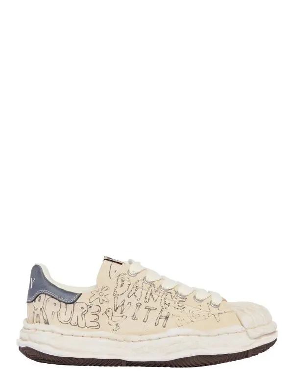 Mihara Yasuhiro Blakey Og Graffiti Low-top Sneakers - Nude