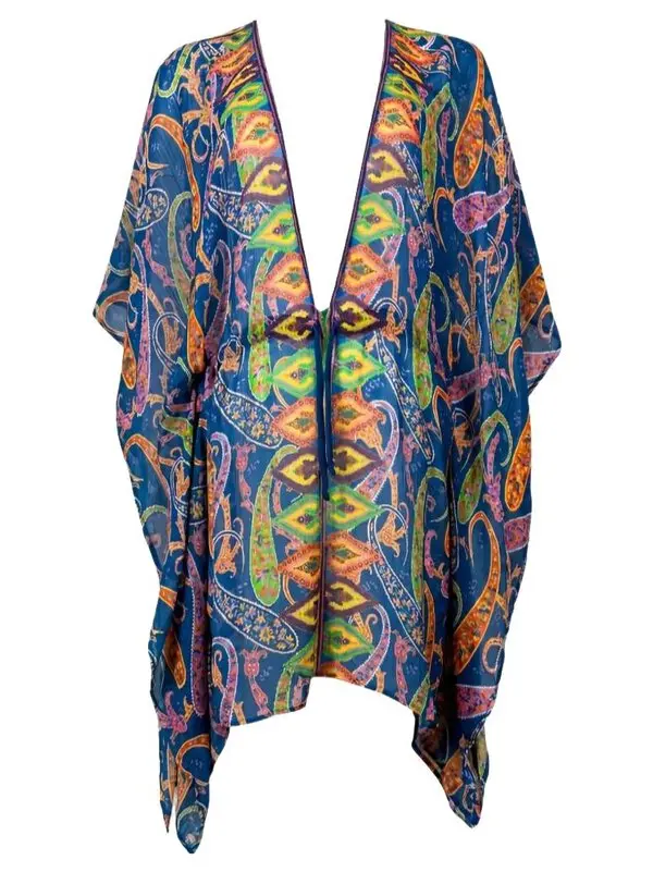Etro Printed V-neck Kaftan - Multicolor
