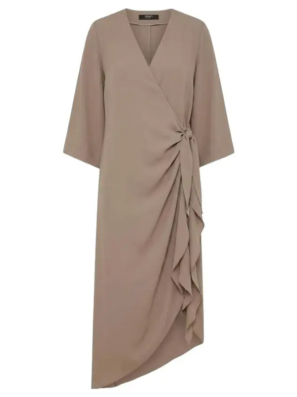Seventy V-neck Asymmetrical Dress - Nude