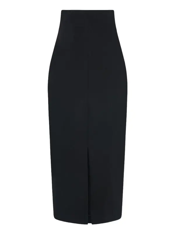THE ROW Iphora Wool Full-length Skirt - Black