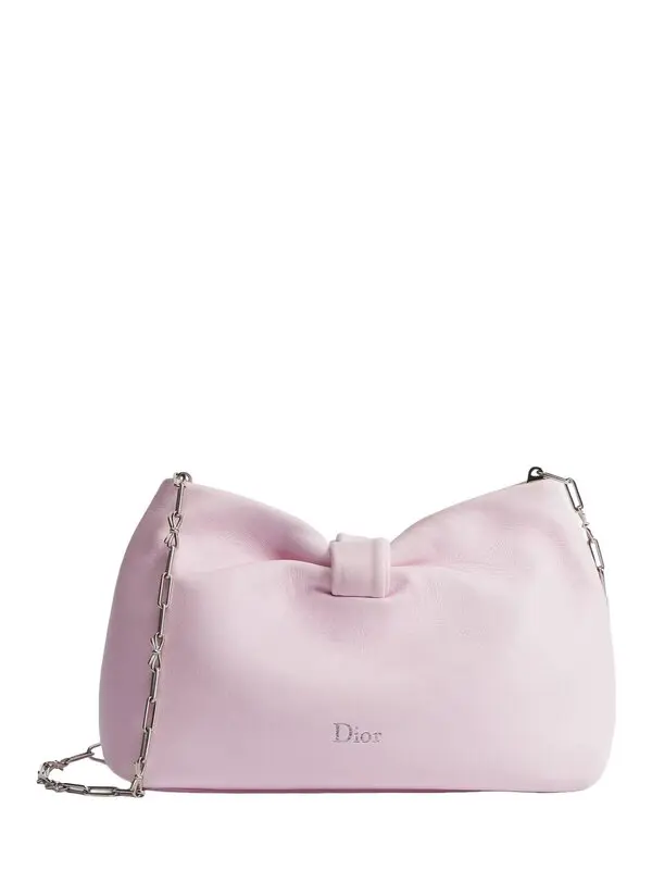 Dior Small Bow Bag With Chain Strap - Dream Pink