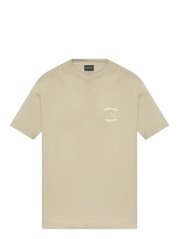 Emporio Armani T-shirt With Logo - Beige