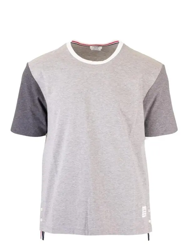 Thom Browne Short-sleeved Ringer T-shirt - White