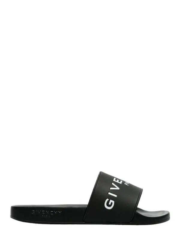 Givenchy Paris Signature Slides - Black