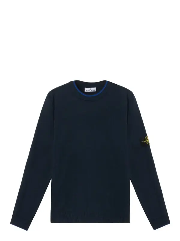 Stone Island Compass Badge Sweater - Blue