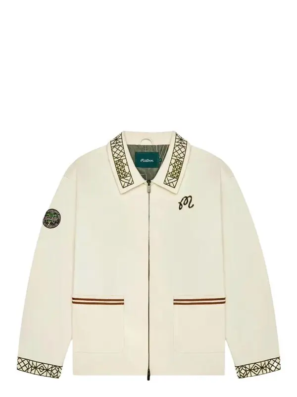 MALBON Harvest Embroidered Collar Jacket - Neutrals
