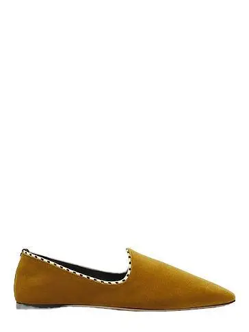 TOTEME Velvet Venetian Slipper - Saffron