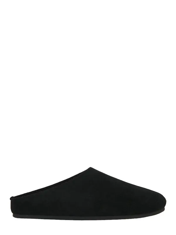 ST. AGNI Suede Mule - Black