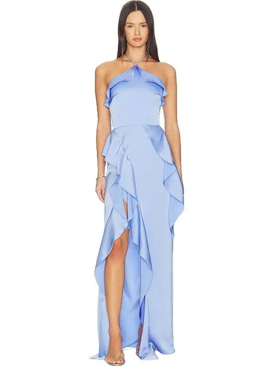 Amanda Uprichard Alessandra Maxi Dress - Blue