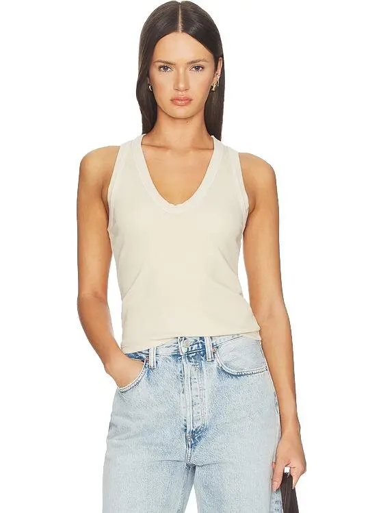 Cotton Citizen The Verona U-neck Tank - Cream