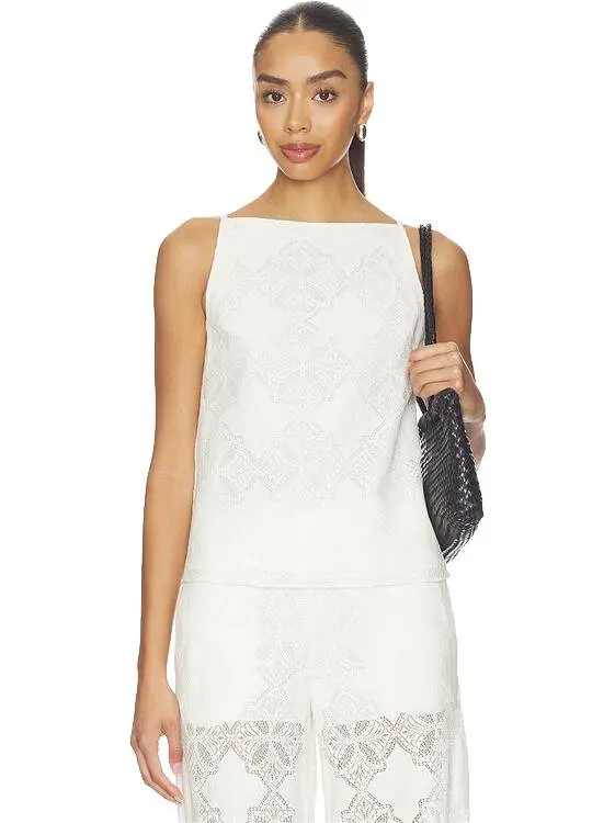Misa Prisha Top - Ivory
