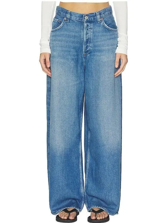 AGOLDE Rounded Baggy Jean - Blue