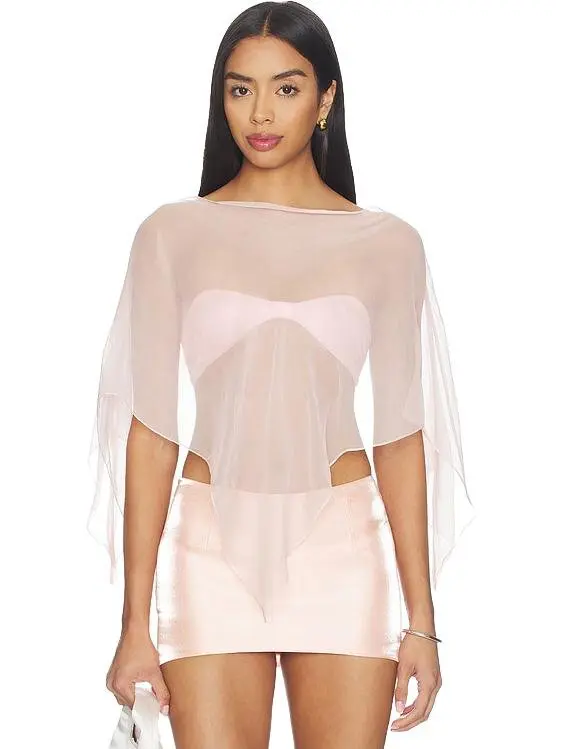 BUCI Honeycrisp Poncho - Rose