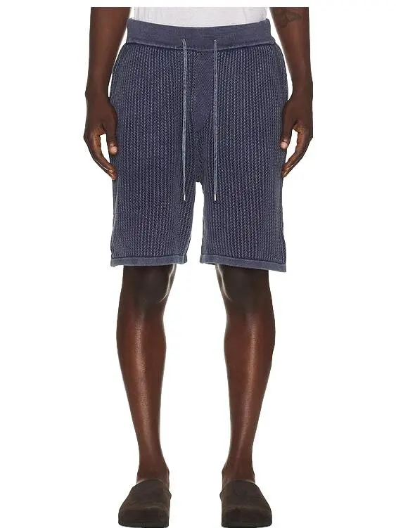 Central Park West Henry Snow Wash Short - Slate