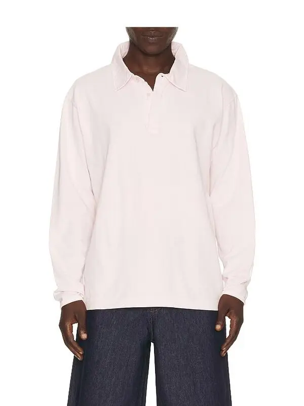 SUNFLOWER Heavy Jersey Rugby Polo In . Also - Blush